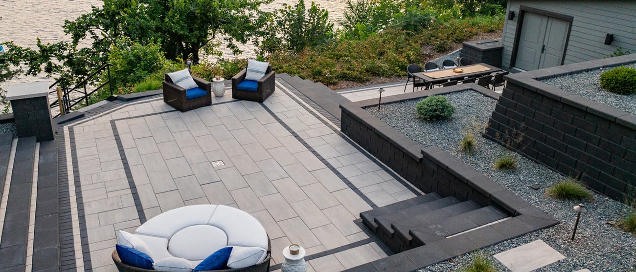 Dimensionally Compatible Pavers Create Upscale Outdoor Living Spaces