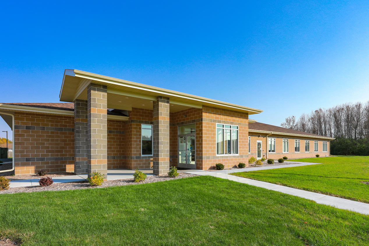 Heritage Collection™ Designer Concrete Brick Updates Counseling Facility
